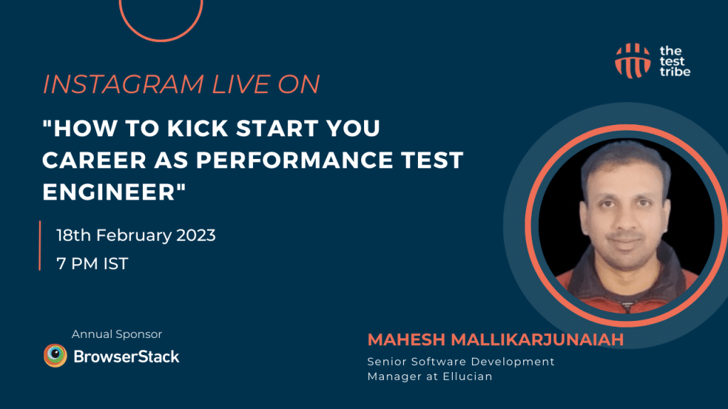 Instagram Live on with Mahesh Mallikarjunaiah