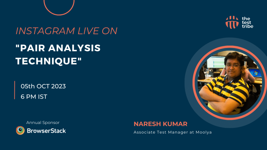 Instagram Live with Naresh Kumar