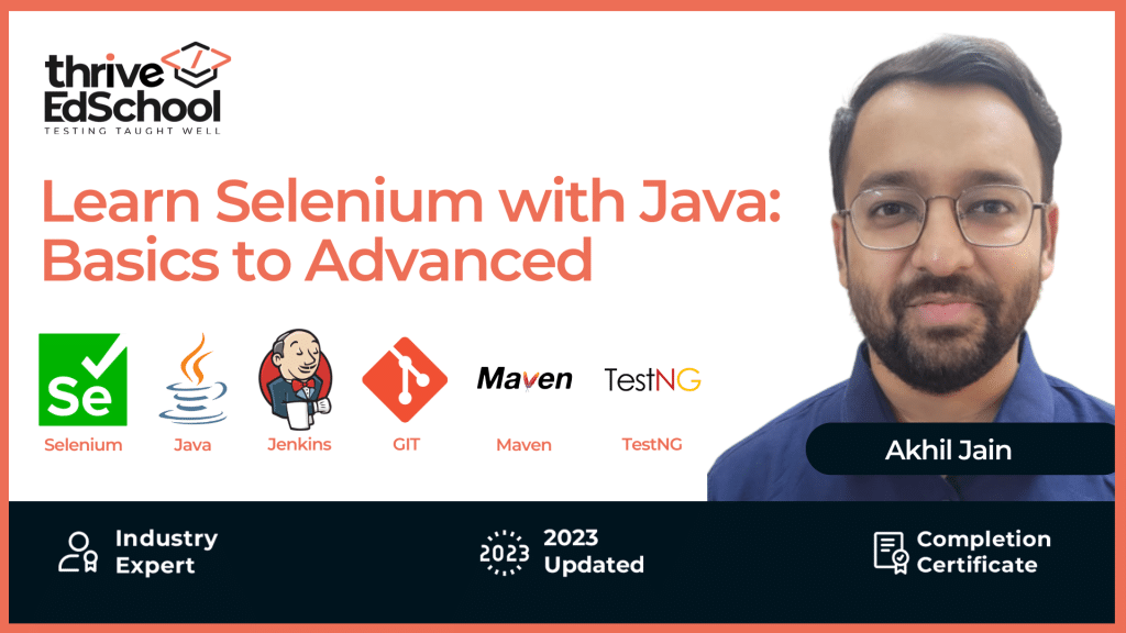 Selenium with Java - Online Self-Paced Course for Testers