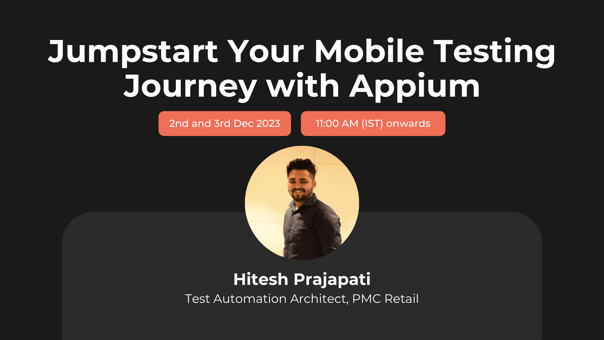Mobile Testing Live Training Workshop using Appium