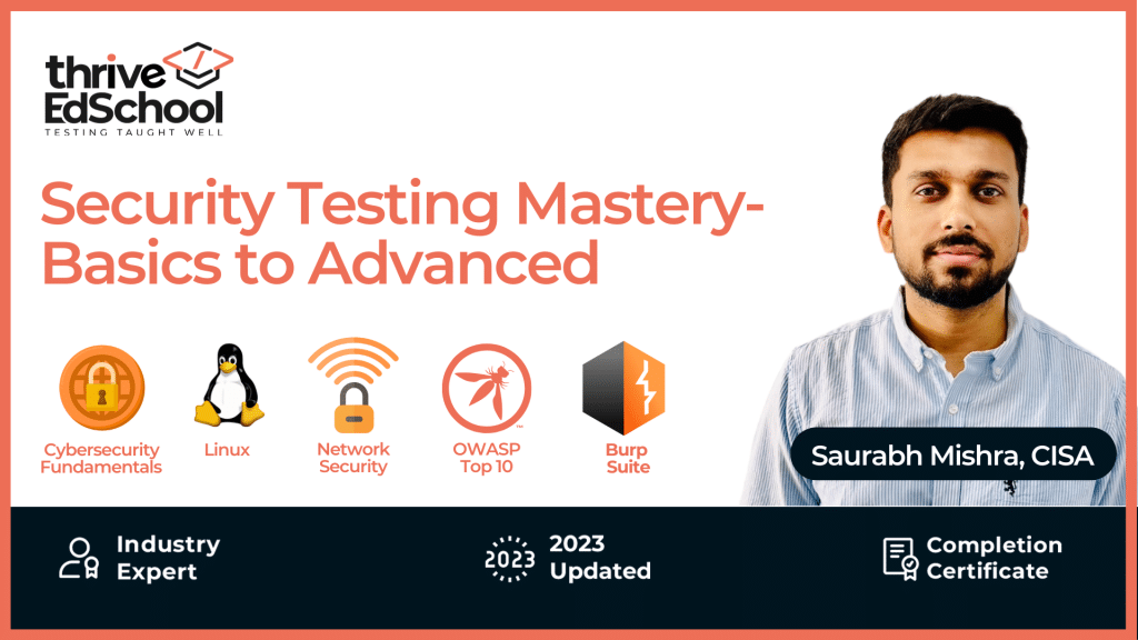 Security Testing Online Course - Thrive EdSchool