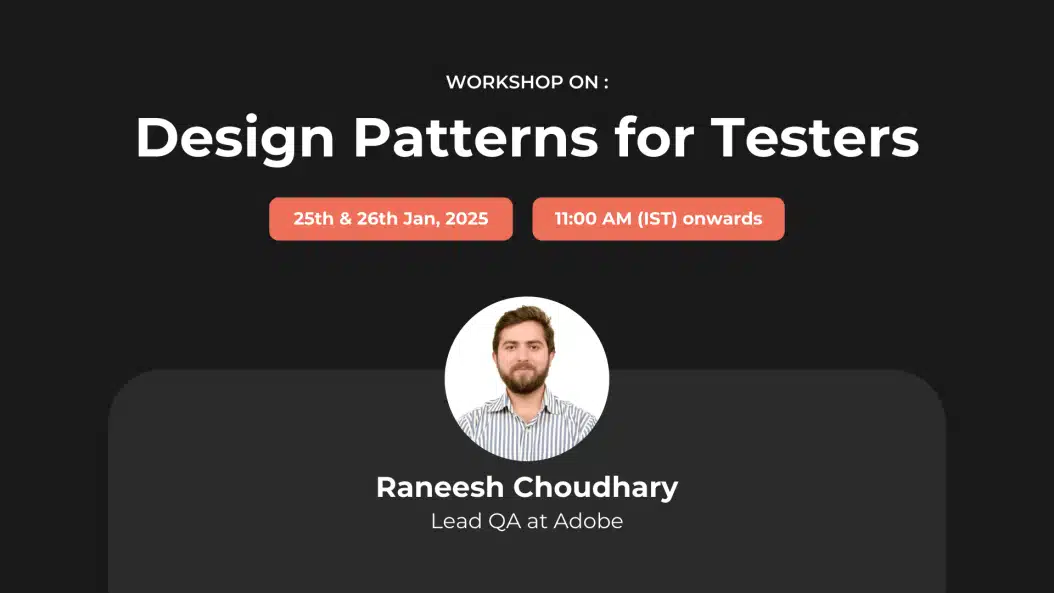 Design Patterns for Testers: Live 2-Day Workshop - The Test Tribe